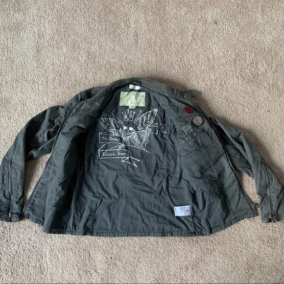 Diesel | Jackets & Coats | Vintage Diesel Rising Sun Motorcycle Jacket ...